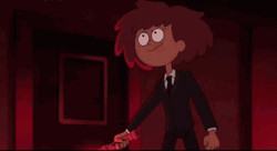 Anne In Suit Fight Scene Amphibia GIF | GIFDB.com