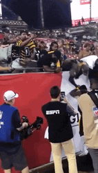 Antonio Brown Handshake Fans GIF | GIFDB.com