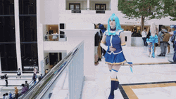 Aqua Cosplayer Vomit Animation GIF | GIFDB.com
