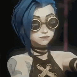 Arcane Jinx Happy Dance Blueprint GIF | GIFDB.com