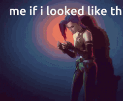 Arcane Jinx Identity Crisis Confused Meme GIF | GIFDB.com