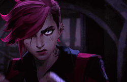 Arcane Vi League Of Legends Fighting Stance GIF | GIFDB.com