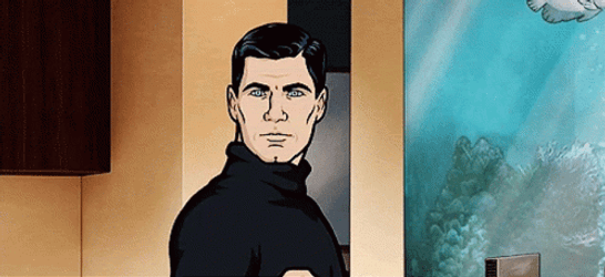 Mad Sterling Archer Giving Warning GIF | GIFDB.com