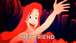 Ariel Waving Her Hand GIF | GIFDB.com