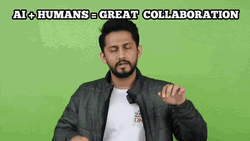 Artificial Intelligence And Human Great Collaboration GIF | GIFDB.com