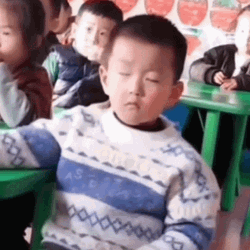Asian Boy Sleeping In Classroom GIF | GIFDB.com