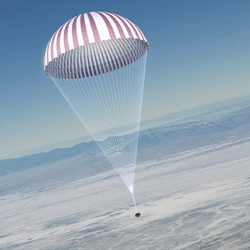 Asteroid Parachute Falling GIF | GIFDB.com