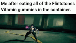 Astral Chain Eating Flintstones Meme GIF | GIFDB.com