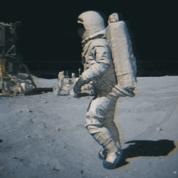 Astronaut Doing Moonwalk GIF | GIFDB.com