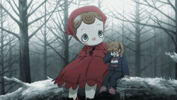 Asuka Evangelion Crying With Doll GIF | GIFDB.com