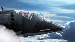 Av-8c Harrier Jet Flying Pig GIF | GIFDB.com