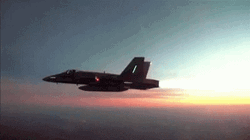 Aviation Jet Turn Sunset Sky GIF | GIFDB.com