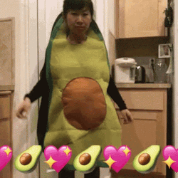 Avocado Costume Funny Happy Dance GIF | GIFDB.com