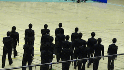 Awesome Japanese Synchronized Walking GIF | GIFDB.com