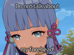 Ayaka Don't Talk About My Forehead GIF | GIFDB.com