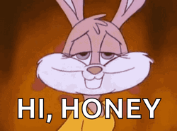 Babs Bunny Looney Tunes Hi Honey GIF | GIFDB.com