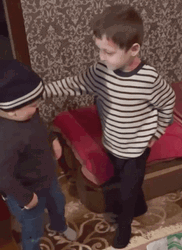 Baby Bro Hug Each Other GIF | GIFDB.com