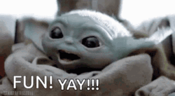 Baby Yoda Fun Yey Meme GIF | GIFDB.com