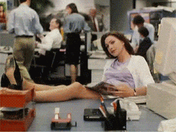 Back To Work Lady Pretending To Work GIF | GIFDB.com