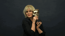 Bafta Trophy Award Joanna Lumley GIF | GIFDB.com