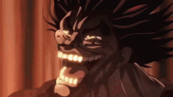 Baki Hanma Laugh Out Loud GIF | GIFDB.com
