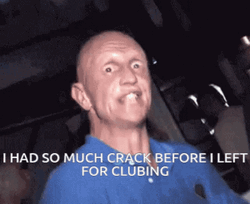 Bald Crackhead Frantic Clubbing GIF | GIFDB.com