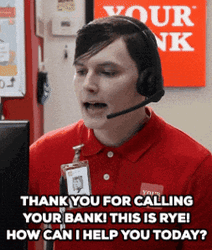 Bank Agent At Office Saying Thank You GIF | GIFDB.com