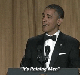 Barack Obama Its Raining Men GIF | GIFDB.com