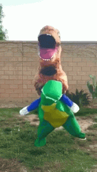 Barney Meme Piggy Back GIF | GIFDB.com