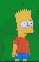 Bart Simpson Fade Away Into The Bush GIF | GIFDB.com