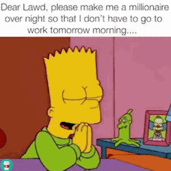 Bart Simpson Praying Funny Meme GIF | GIFDB.com