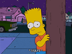 Bart Simpsong Gulp While Scared GIF | GIFDB.com