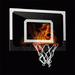 Basketball Ring On Fire GIF | GIFDB.com