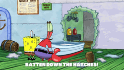 Batten Down The Hatches Spongebob Defense GIF | GIFDB.com