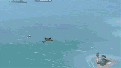 Battlefield Airplane In Water GIF | GIFDB.com