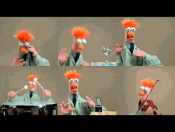 Beaker Playing Instruments GIF | GIFDB.com