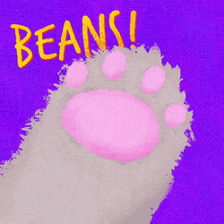 Beans Cute Pink Cat Paw Animated GIF | GIFDB.com