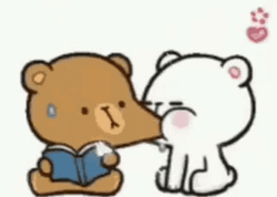 Bear Couple Cheeks Hickey Kiss GIF | GIFDB.com