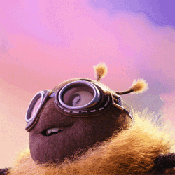 Bee Happily Flying GIF | GIFDB.com