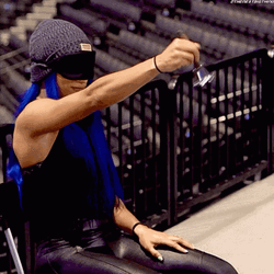 Blue Haired Girl Bell Ringing GIF | GIFDB.com