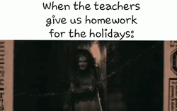 Bellatrix Lestrange Holiday Homework Meme GIF | GIFDB.com