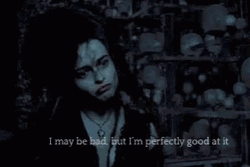 Bellatrix Lestrange Perfectly Good At Being Bad GIF | GIFDB.com