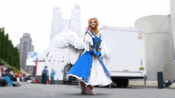 Belldandy Cosplay At Comic-con GIF | GIFDB.com