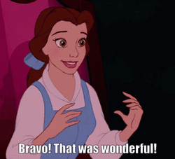 Belle Clapping Wonderful While Seating GIF | GIFDB.com