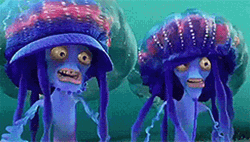 Nemo And Dory Scared At Jellyfish GIF | GIFDB.com