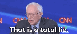 Bernie Sanders . That Is Total Lie GIF | GIFDB.com