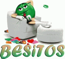 Besitos M&m Green Candy GIF | GIFDB.com