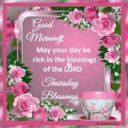 Bible Verse Good Morning Blessings Of The Lord GIF | GIFDB.com