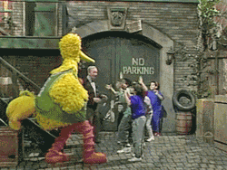 Big Bird Playing Basketball With Kids GIF | GIFDB.com