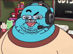 Big Gumball Watterson Streamer GIF | GIFDB.com